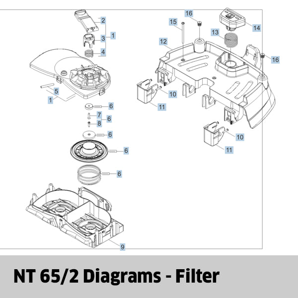 KARCHER NT 65/2 Spare Parts Filter - 01925 44 44 64 – Aquaspray Ltd